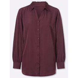 Sieh an! Longbluse in burgund | Gr.: 52