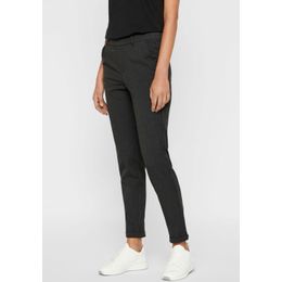 V&eacute;ro Moda VERO MODA Damen Anzughose "VMMAYA", grau, Gr. XL, meliert, Web, Obermaterial: 62% Polyester, 33% Viskose, 5% Elasthan, Hosen, hinten mit