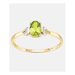 Diamant L'&eacute;ternel Ring aus 375 Gelbgold mit Opal | Gr.: 48