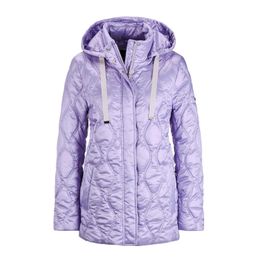 GOLDNER Damen Kurzjacke "Kurzgr&ouml;&szlig;e Herbstjacke Damen mit welliger Steppung im sportlichen Look", lila, Gr. 19, Obermaterial: 60% Polyester PES. 40%