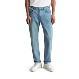 Marc O'Polo Herren Tapered-fit-Jeans "aus Bio-Baumwoll-Mix", blau, Gr. 32, MARC O'POLO DENIM, unifarben, Obermaterial: 99% Baumwolle, 1% Elasthan, Jeans