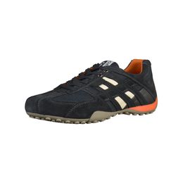 Geox Herren Sneaker "Geox Sneaker Veloursleder/Mesh", Gr. 48blau, Textil, Veloursleder, Schuhe