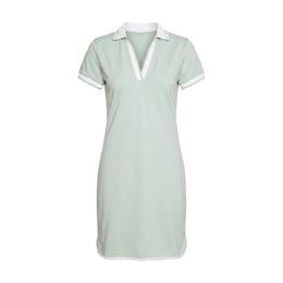 KLEINIGKEIT Damen A-Linien-Kleid "Kleinigkeit Skirti Polodress", gr&uuml;n, Gr. XS, unifarben, 94% Baumwolle, 6% Elasthan, Kleider