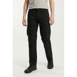 Jack & Jones Jungen Cargohose "JPSTKANE JJJONNIE CARGO JNR", schwarz, Gr. 134, JACK & JONES JUNIOR, unifarben, Web, Obermaterial: 98% Baumwolle, 2% Elasthan, Hosen