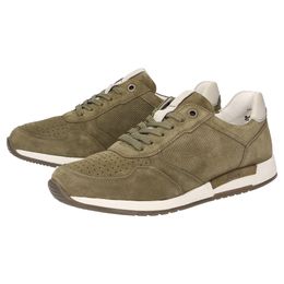 Sioux Herren Sneaker "Rojaro-718", Gr. 45, gr&uuml;n, Obermaterial: 100% Kalbsveloursleder CAVL. 100% Gummi rubber., Schuhe