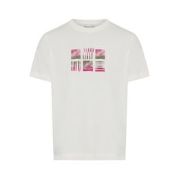Marc O'Polo MARC O'POLO Herren T-Shirt, wei&szlig;, Gr. S, Jersey, Obermaterial: 100% Baumwolle, Shirts, mit mittigem Print vorne