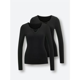 w&auml;schepur w&auml;schepur Damen Langarm Spenzer, schwarz, Gr&ouml;&szlig;e 52