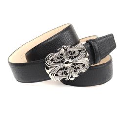 Anthoni Crown Damen Lederg&uuml;rtel, schwarz, Gr. 95, Rindsleder, G&uuml;rtel