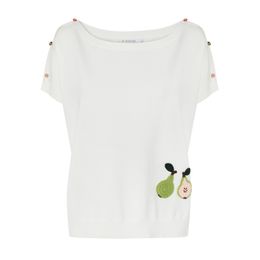 TATUUM Sweater 'Imila' female size XXL Dark brown / Apple / Dark green / Off white