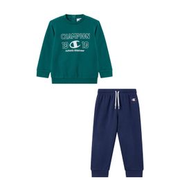 Champion Kinder Jogginganzug "Toddler Graphic Terry Crewneck Sweatsuit", blau, Gr. 86, Obermaterial: 54% Baumwolle, 46% Polyester, Sportanz&uuml;ge, f&uuml;r