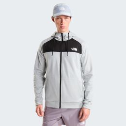 The North Face Herren Fleecejacke "Reaxion Fleece Kapuzenpulli mit durchgehendem RV f&uuml;r Herren", grau, Gr. S, Obermaterial: 100% Polyester, Jacken,