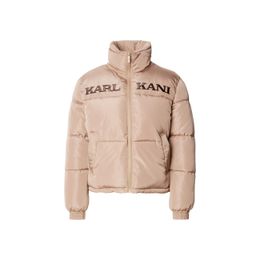 Karl Kani Damen Winterjacke "Karl Kani Retro Essential Puffer Jacket", beige, Gr. XS, mehrfarbig, 100% Polyester, Jacken