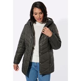 Casual Looks Damen Steppjacke, grau, Gr. 36, unifarben, 100% Polyester, Kapuzenfutter:60% Polyacryl, 20% Polyester, 20% Modacryl, Wattierung:100%