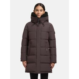 Khujo Damen Steppmantel "Kelsi", braun, Basic, Gr. XXL, Obermaterial: 85% Polyester, 15% Baumwolle. Innenfutter: 100% Nylon. Wattierung: 100%