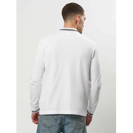 Kappa Herren Kurzarmhemd "Kappa Polo shirt KMLogo Maltax"wei&szlig;, blau marine, Gr. M, Obermaterial: 100% Baumwolle, Hemden
