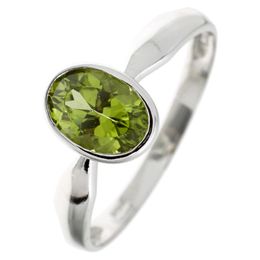 Jobo Damen Silberring, 60, Silber 925 (Sterlingsilber), silber, Silber 925 (Sterlingsilber), Fingerringe, 925 Silber mit Peridot