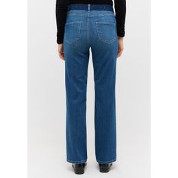 Angels Damen 5-Pocket-Jeans "L. SPORTY"mid blau used, Gr. 38, Denim/Jeans, Obermaterial: 92% Baumwolle, 6% Polyester, 2% Elasthan, Jeans, weite