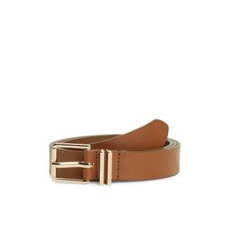 Tommy Hilfiger Damen Lederg&uuml;rtel "TH SQUARE"cognac, Gr. 80, Rindsleder, G&uuml;rtel