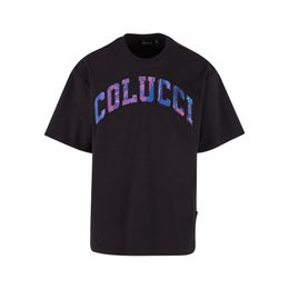 Colucci Shirt 'College' male size S Sapphire / Royal blue / Light purple / Black