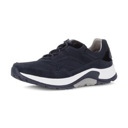 ROLLINGSOFT Herren Slip-On Sneaker, Gr. 11, blau, Mesh, Veloursleder, Schuhe, Freizeitschuh, Halbschuh, Slipper mit Logo an der Ferse, G-Weite