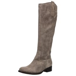 Gabor Damen Stiefel "Gabor Stiefel Veloursleder", Gr. 39, grau, Veloursleder, Schuhe