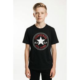 Converse Jungen T-Shirt "CNVBN CHUCK PATCH TEE", schwarz, Gr. 3, Obermaterial: 60% Baumwolle, 40% Polyester, Shirts, f&uuml;r Kinder, mit kurzen &Auml;rmeln,