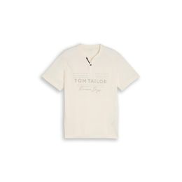 TOM TAILOR Shirt male size XL Brocade / White
