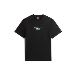 Tommy Jeans T-Shirt Herren Gr&ouml;&szlig;e XL pastellgelb / gr&uuml;n / schwarz / wei&szlig;