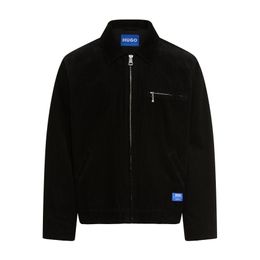Hugo Herren Cordjacke "Braxton264W1", schwarz, Gr. L, unifarben, Cord, Obermaterial: 100% Baumwolle, Jacken, mit Hemdkragen