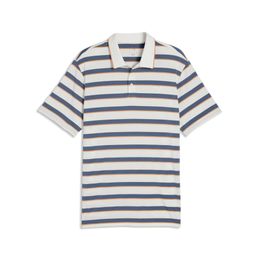 Puma Herren Poloshirt "CLOUDSPUN Gestreiftes Golfpolo Herren", wei&szlig;, Gr. S, gestreift, Obermaterial: 94% Polyester, 6% Elasthan. Kragen: 6% Elasthan,