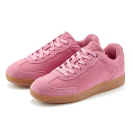 ELBSAND Damen Sneaker "Freizeitschuh, Schn&uuml;rschuh, Turnschuh, Retro Sneaker, Lederschuh", Gr. 39, pink, Obermaterial: 93% Rindsleder, 7% Lederimitat.