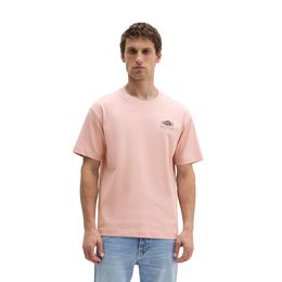 Marc O'Polo MARC O'POLO Herren T-Shirt "mit maritinem R&uuml;ckenprint", rosa, Basic, Gr. M, unifarben, Obermaterial: 100% Baumwolle, Shirts