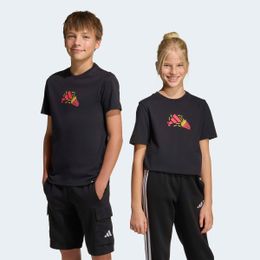 Jungen T-Shirt "FOOD PACK GRAFIK KINDER UND TEENS", schwarz, Gr. 164, adidas Sportswear, Obermaterial: 100% Baumwolle, Shirts