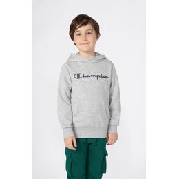Champion Jungen Kapuzensweatshirt "SPORTWEAR HOODIE Standard Fit", grau, Gr. XL, Obermaterial: 54% Baumwolle, 46% Polyester, Sweatshirts, f&uuml;r Kinder,