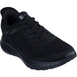 Skechers BOBS Sport Squad Chaos Solid Step Herren Schwarz / Schwarze Sohle Sneakers