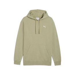 Puma Herren Kapuzensweatshirt "ESS ELEVATED RELAXED WASH HOODIE FL", beige, Gr. L, bedruckt, Fleece, Obermaterial: 66% Baumwolle, 34% Polyester,