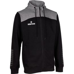 Derbystar Kinder Hoodie "Kapuzen-Sweatjacke Ultimo V23" in Schwarz | Gr.: 140