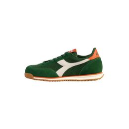 Diadora Cross Mesh-Sneaker aus Leder Gr&uuml;n | Gr.: 37