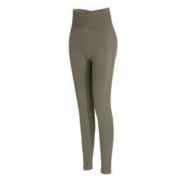 YEAZ Damen Leggings "Leggings CHARM", gr&uuml;n, Gr. L, Obermaterial: 87% Nylon NY. 13% Elasthan EL., Hosen