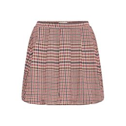 Ichi Damen Midirock "Casual IHKATE", rot, Gr. XS, Obermaterial: 79% Polyester PES. 20% Viskose CV. 1% Elasthan EL., R&ouml;cke