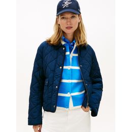 Tommy Hilfiger Damen Steppjacke "PADDED FLAG QUILTED JACKET", blau, Gr. XL, unifarben, Steppware, Obermaterial: 100% Polyester, Jacken