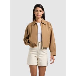 Khujo Damen Blouson "TOVEE", braun, Gr. S, unifarben, Web, 65% Baumwolle, 35% Polyester, Jacken