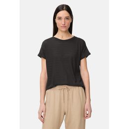 Camel Active T-Shirt mit Rundhalsausschnitt aus reiner Baumwolle in Kaviar | Gr.: XL