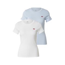 Levi's LEVI'S Shirt 'Essential Tee (2-Pack)' female size S Pastel blue / White