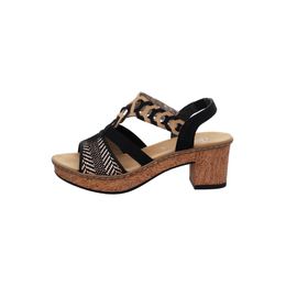 Rieker Komfort Sandalen in Schwarz | Gr.: 39