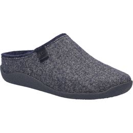 Josef Seibel Herren Hausschuh "Vince 04, dunkelblau", Gr. 47, blau, Obermaterial: 80% Rindsleder Leather cow. 20% Textilmaterial TEXMAT., Schuhe
