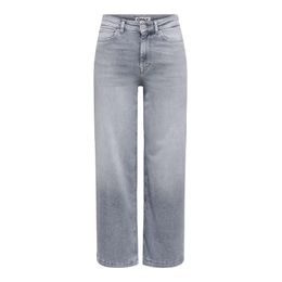 Only Jeans mit weitem Bein in Medium Grey Denim | Gr.: M/L34