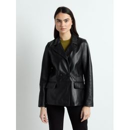 JCC Damen Lederjacke "31025189", schwarz, Gr. 46, Oberstoff: 100% Lammleder. Futter: 100% Polyester. Taschenfutter: 100% Baumwolle, Jacken
