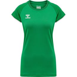 Hummel Funktionsshirt Damen Gr&ouml;&szlig;e S grasgr&uuml;n / wei&szlig;