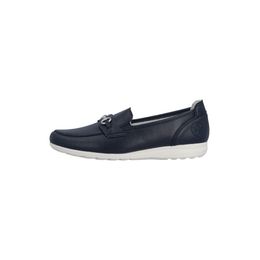 Rieker Flache Lederballerinas &bdquo;Pazifik&ldquo; Blau | Gr.: 40